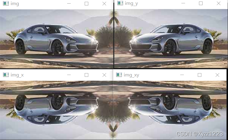 OpenCV学习笔记（四）——图像的连接与变换（cv.vconcat()、cv.hconcat()、cv.resize()、cv.flip()）_opencv hconcat-CSDN博客