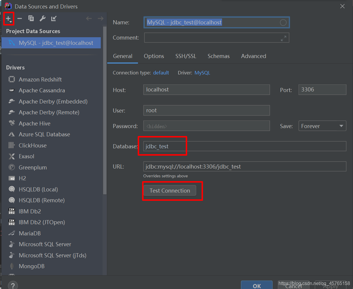 IDEA配置database和配置database时出现的错误的解决方法_incorrect driver and or-CSDN博客