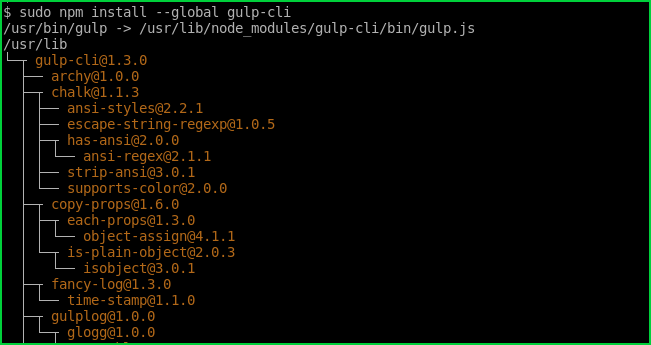 npm 安装gulp_如何使用Npm安装Gulp-CSDN博客