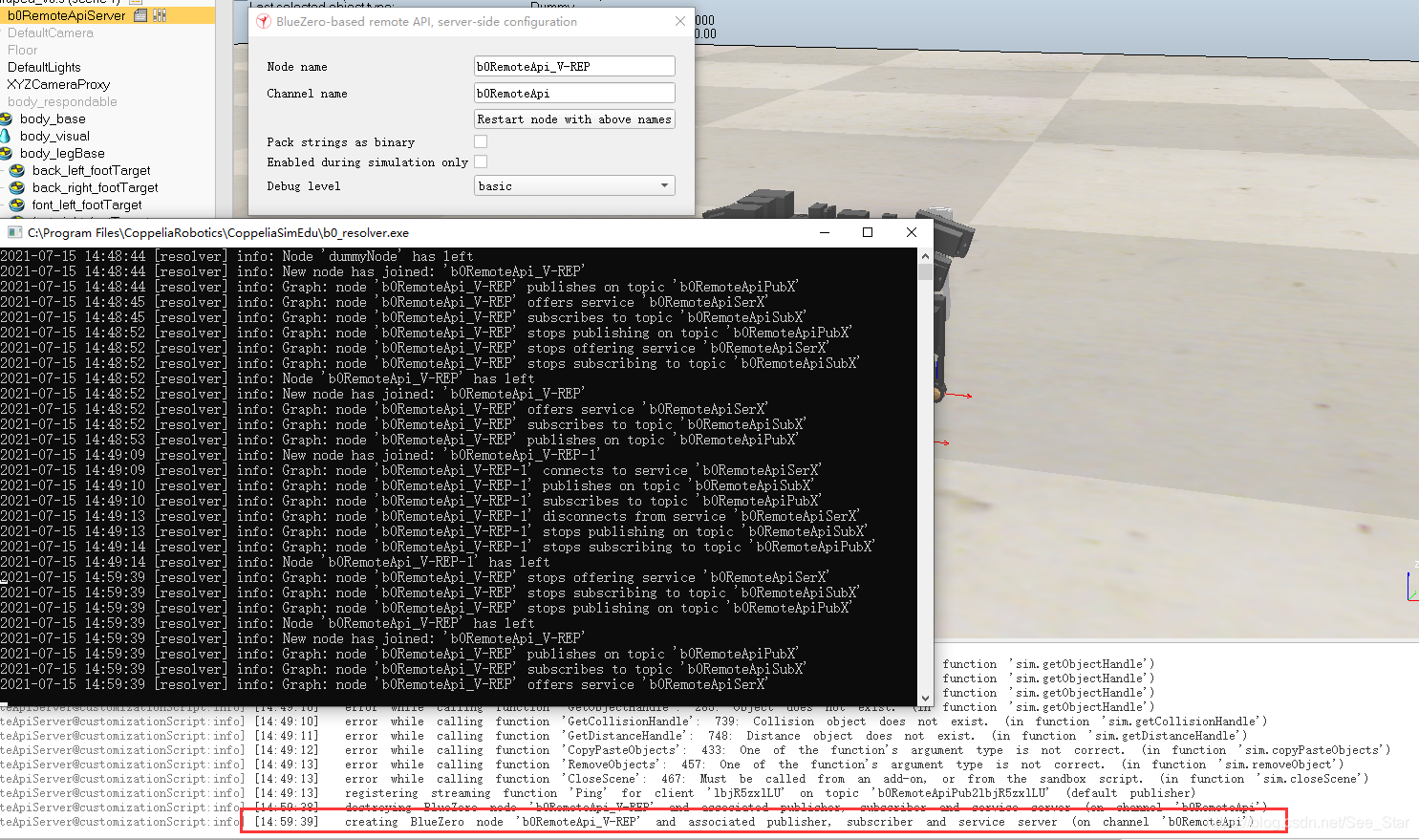 【CoppeliaSim】Vrep与Python实现联合控制的通讯问题_python控制程序基于coppeliasim提供的zmqremoteapi实现,依赖numpy-CSDN博客