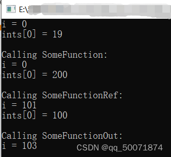 C# ref和out的用法示例_c# out ref-CSDN博客