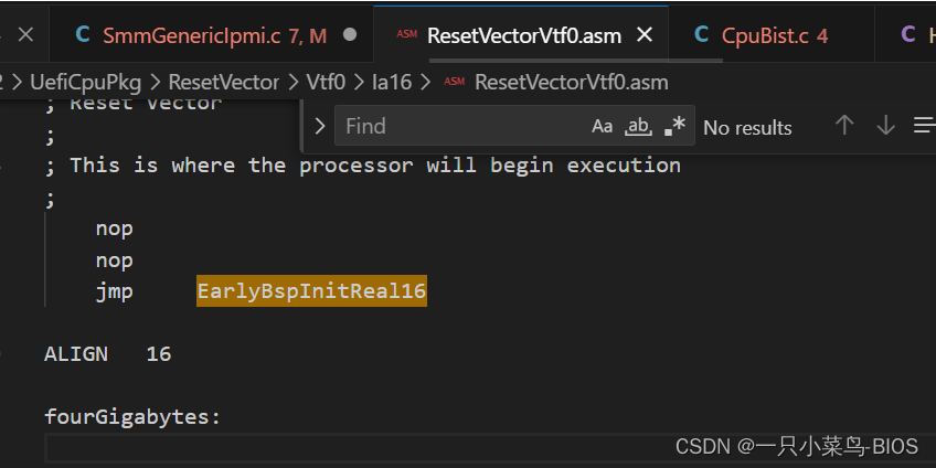 BIOS 初始化之SEC_resetvec.nasmb文件-CSDN博客
