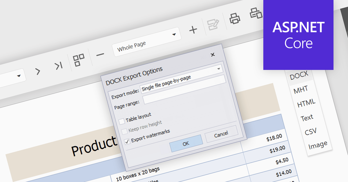 Export Reports to DOCX with ASP.NET Core_devexpress report export to word-CSDN博客