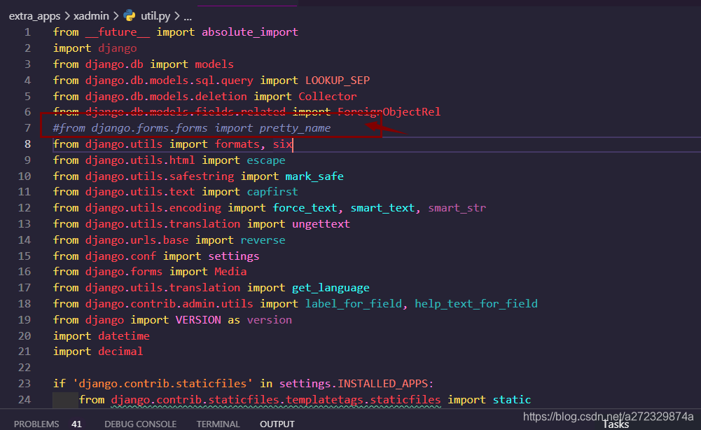 Xadmin（踩坑）——cannot import name ‘pretty_name‘_pretty name引入错误-CSDN博客