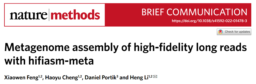 Nat. Methods | 哈佛李恒组开发三代HiFi宏基因组组装软件--hifiasm-meta-CSDN博客