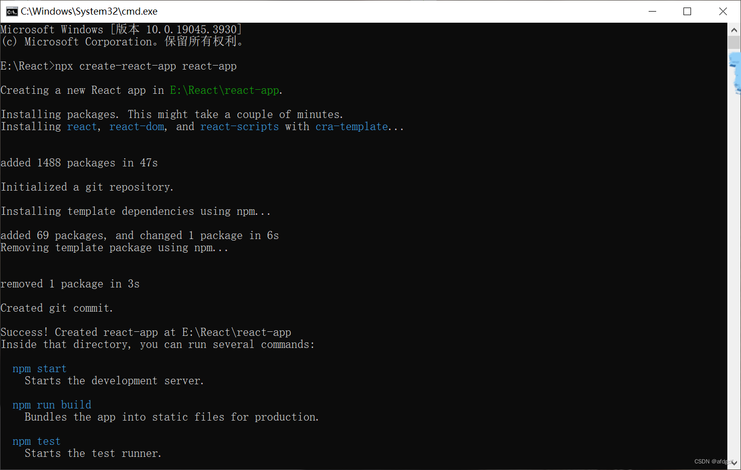 React入门：使用npx命令创建一个React项目_npx create-react-app-CSDN博客