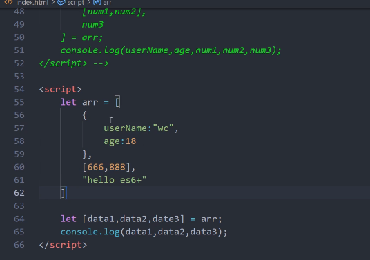 前端学习笔记202306学习笔记第三十八天-Es6-数组得结构赋值2-CSDN博客