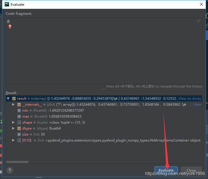 pycharm中evaluate expression的用法_pycharm evaluate expression-CSDN博客