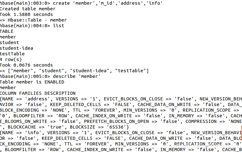Hbase编程实践（利用shell命令）_for usage try help‘put’-CSDN博客