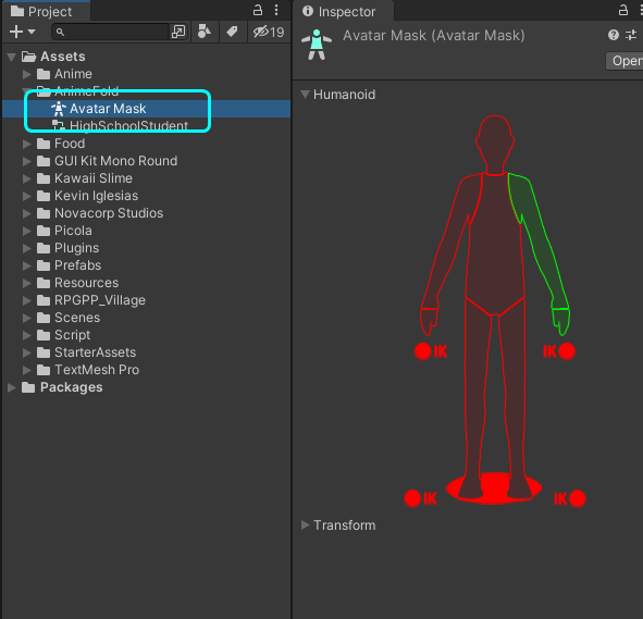 UnityVR--组件8--Avatar骨骼映射&遮罩_unity avatar-CSDN博客
