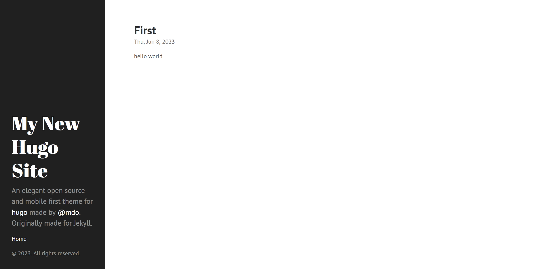 使用Hugo和Github Pages服务从零开始搭建个人博客_hugo中文文档-CSDN博客