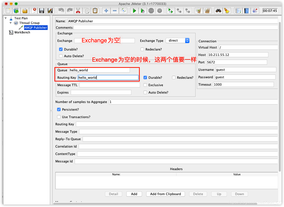 使用Jmeter测试RabbitMQ的性能极限_jmeter rabbit发送消息-CSDN博客