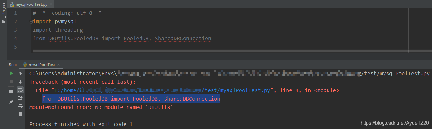 解决：ModuleNotFoundError: No module named ‘DBUtils‘_modulenotfounderror: no module named 'dbutils ...