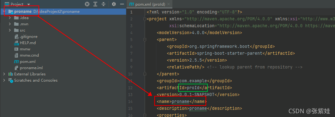 SpringBoot的Pom文件解读 artifactId 和 name 区别？_springboot artifactid-CSDN博客