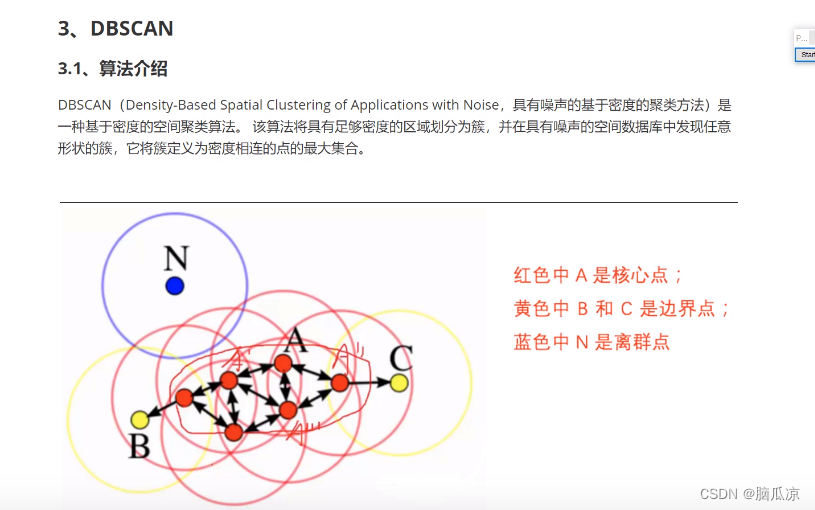 人工智能_机器学习085_DBSCAN算法介绍_具有噪声基于密度的聚类_基于密度的空间聚类方法---人工智能工作笔记0125_dbscan分类出噪声数据-CSDN博客