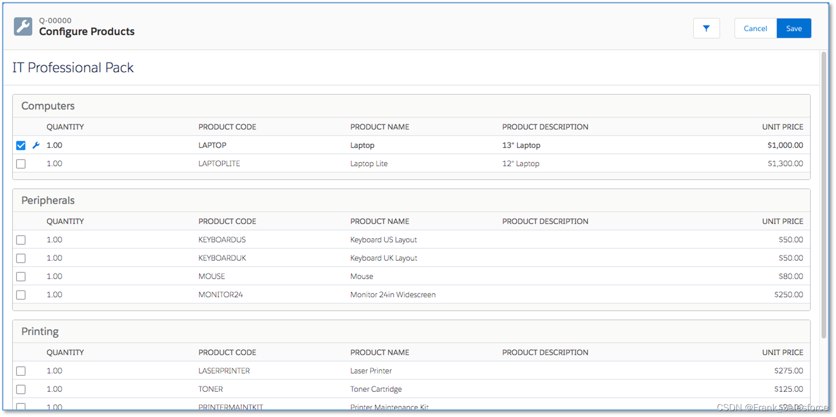 Salesforce CPQ - 01 - Configure Bundles_saleforce的产品选项配置器-CSDN博客