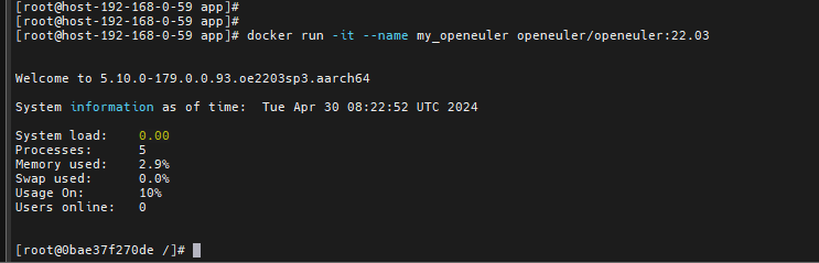 docker安装和运行openEuler容器_docker pull openeuler-CSDN博客