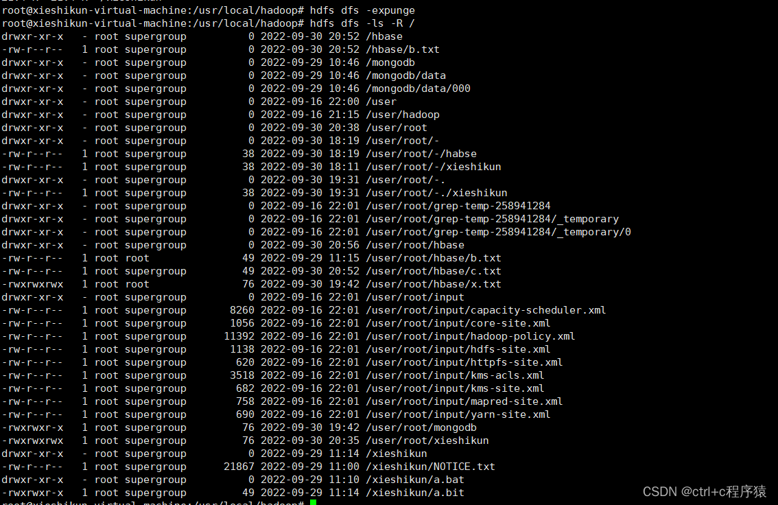 最详细HDFS常用命令作用及截图_hdfs dfs -get-CSDN博客