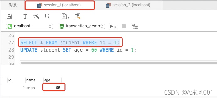 Mysql事务隔离级别-操作版_set session transaction isolation level-CSDN博客