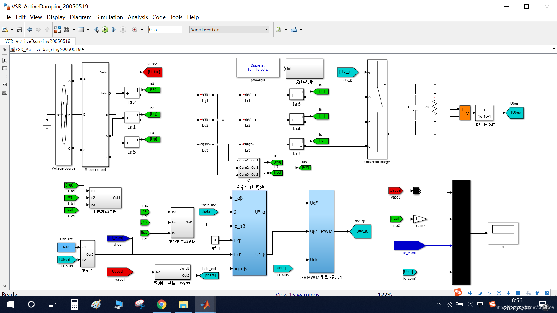 三相LCL变流器PR控制仿真及验证_电梯能量反馈simulink-CSDN博客