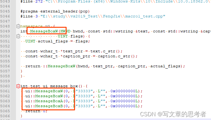 编译与预处理：理解UNICODE宏对MessageBox的影响-CSDN博客