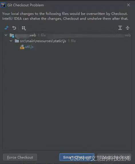 Git中smart Checkout与force checkout_git的smart checkout-CSDN博客