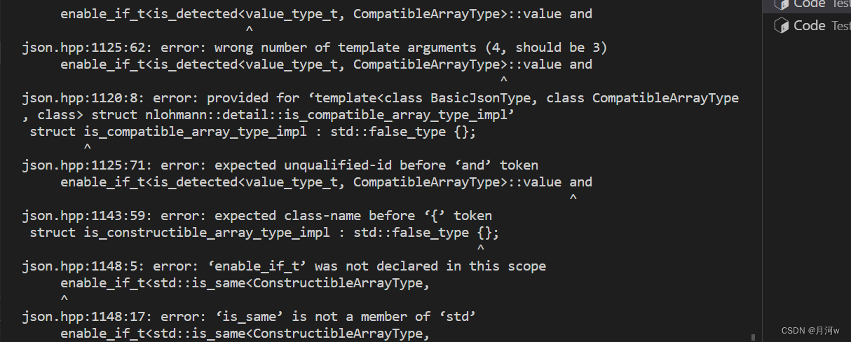 json.hpp编译时报错一大堆_json.hpp编译报错-CSDN博客
