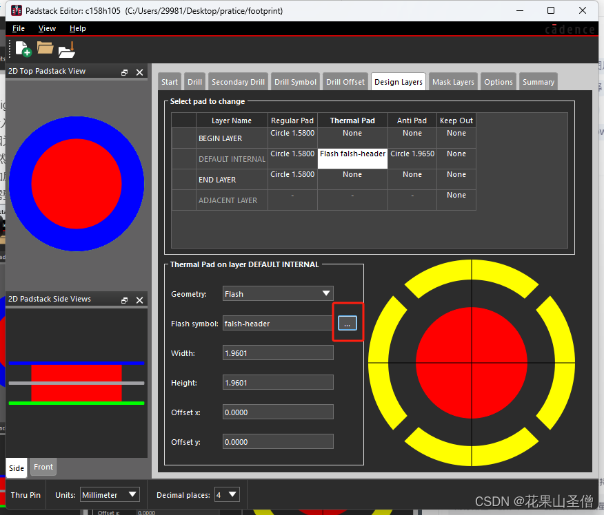 Cadence——Padstack制作贴片和通孔焊盘以及机械安装孔-CSDN博客