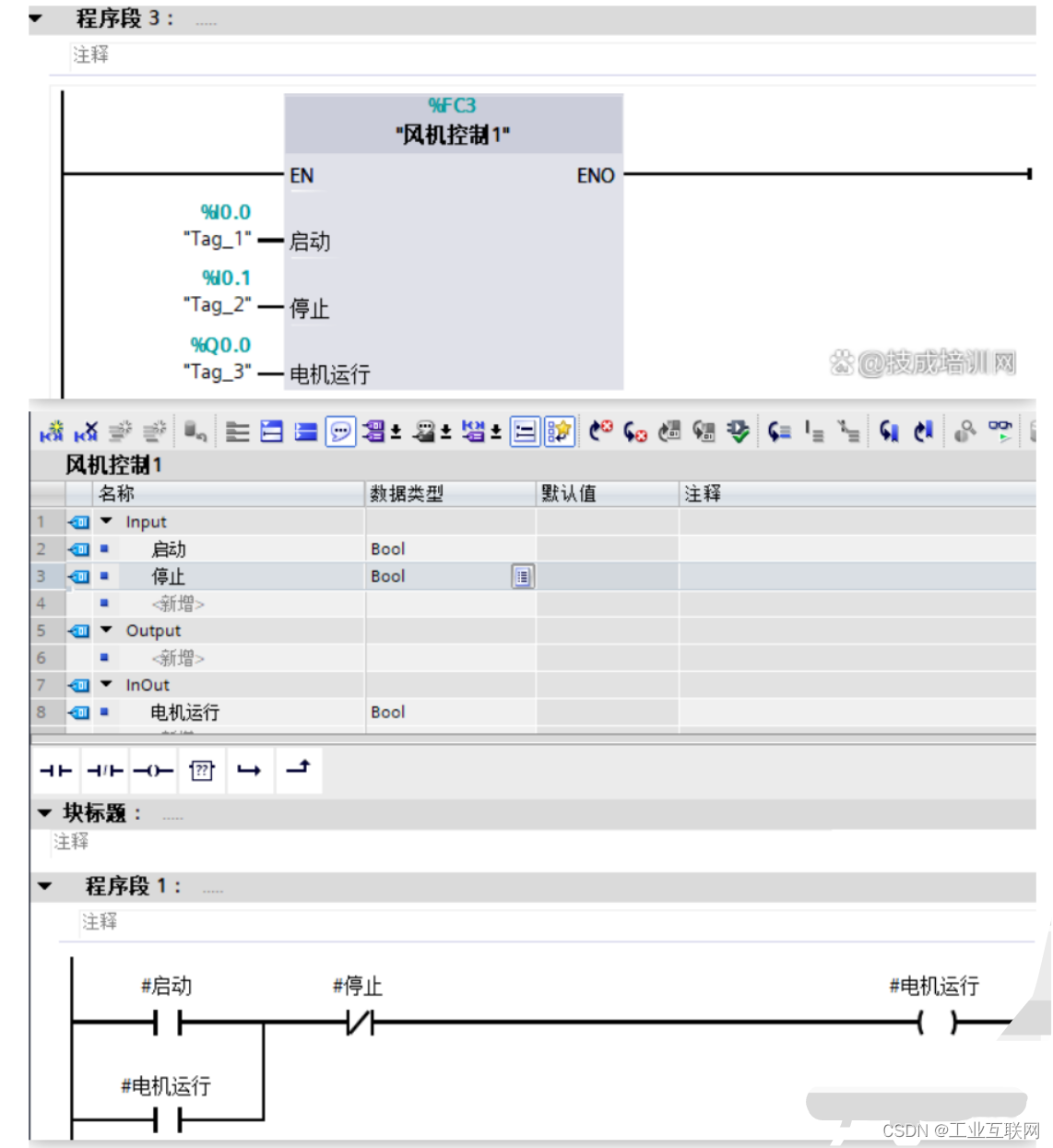 PLC的FC与FB模块程序的功能解析_plc fcb模块与或非-CSDN博客