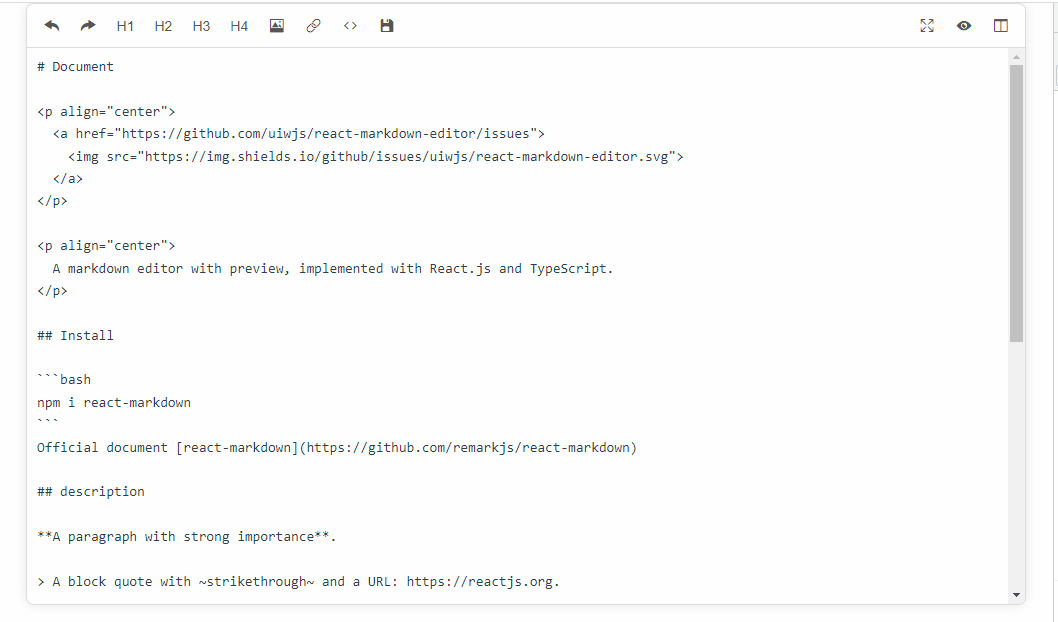 React markdown 编辑器_react-markdown-CSDN博客
