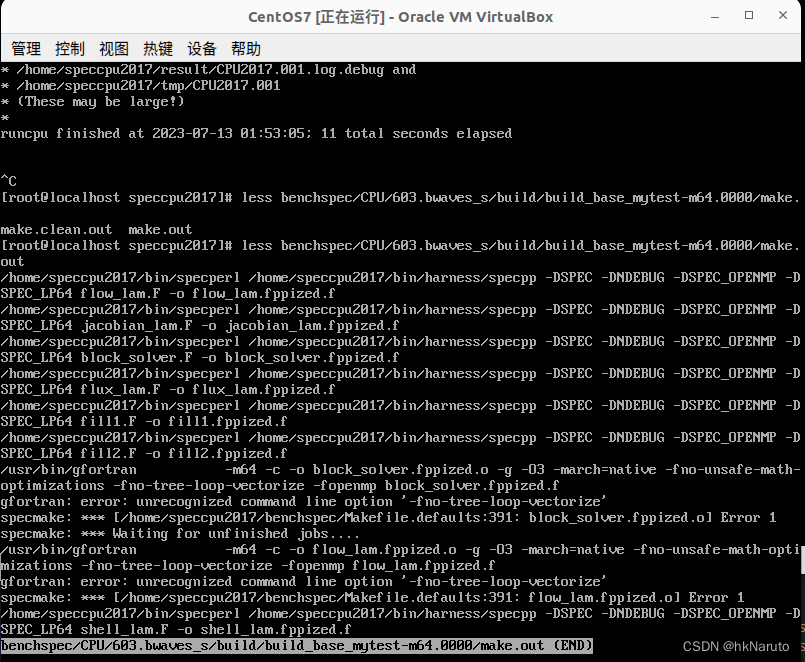 SPEC CPU 2017 1.0.5 不同版本CentOS 7 8 安装笔记_cpu2017 buildtools-CSDN博客