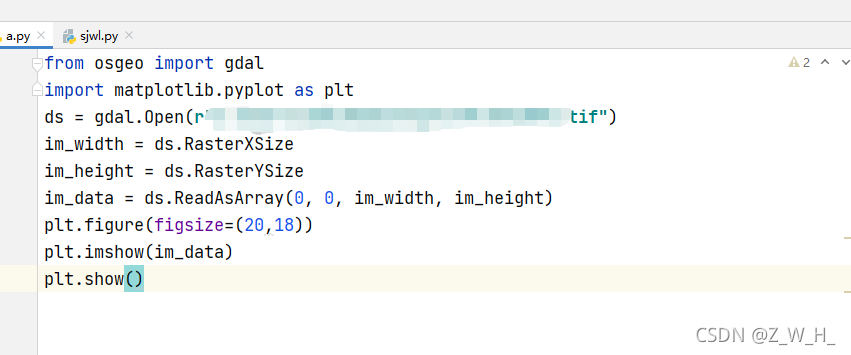python读取单波段影像dem_单波段tif readasarray-CSDN博客