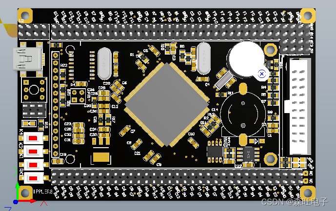 STM32F407ZGT6最小系统原理图和PCB_stm32f407zgt6原理图-CSDN博客