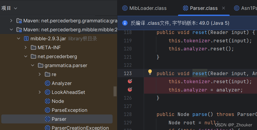 MIB解析：NoSucMethodError: net.percederberg.mibble.asn1.Asn1Parser.reset(Ljava/io/Reader；Lnet ...
