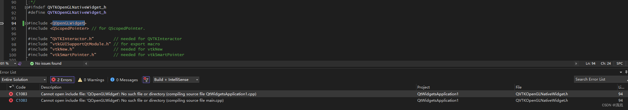 QT6.5.3+Visual Studio2022 QOpenGLWidget找不到_vs2022 qopenglwidget-CSDN博客