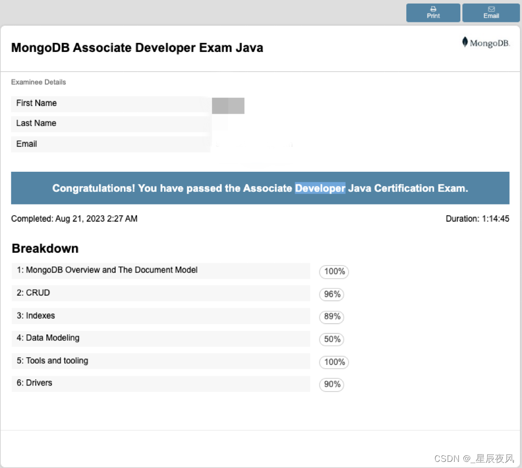 MongoDB Certified Associate Developer 认证考试心得_mongodb认证考试-CSDN博客