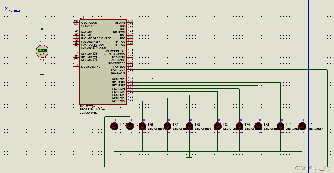 PIC16F877A单片机 （ADC）-CSDN博客