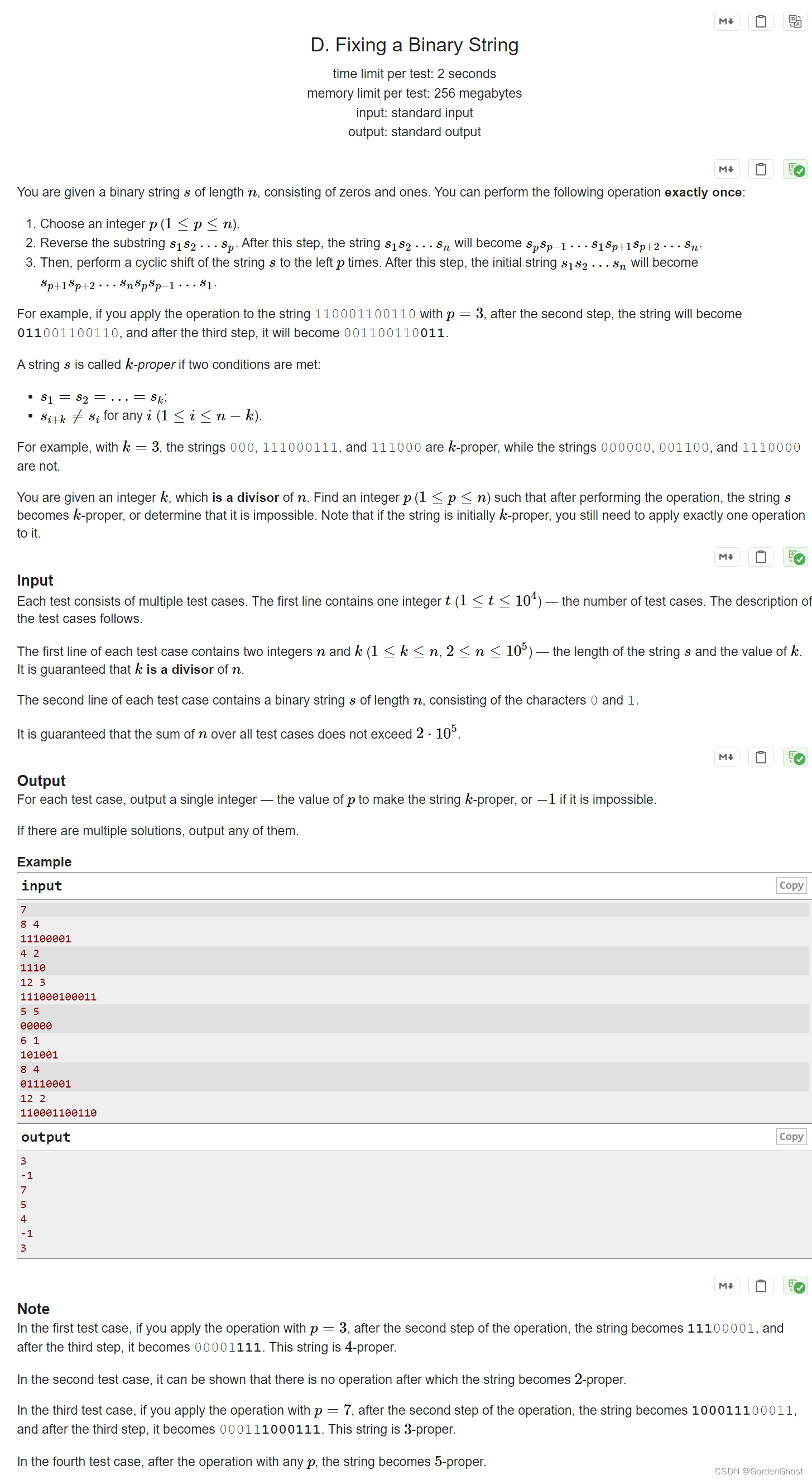 Fixing a Binary String（Round 951）_d. fixing a binary string-CSDN博客