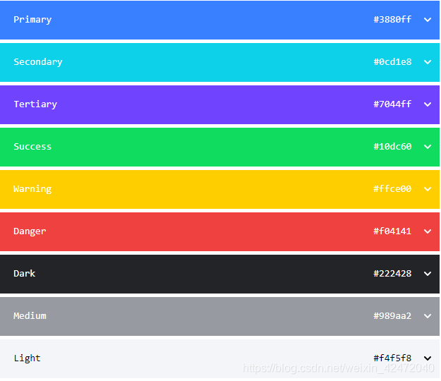 Ionic4内置颜色配置与使用-CSDN博客