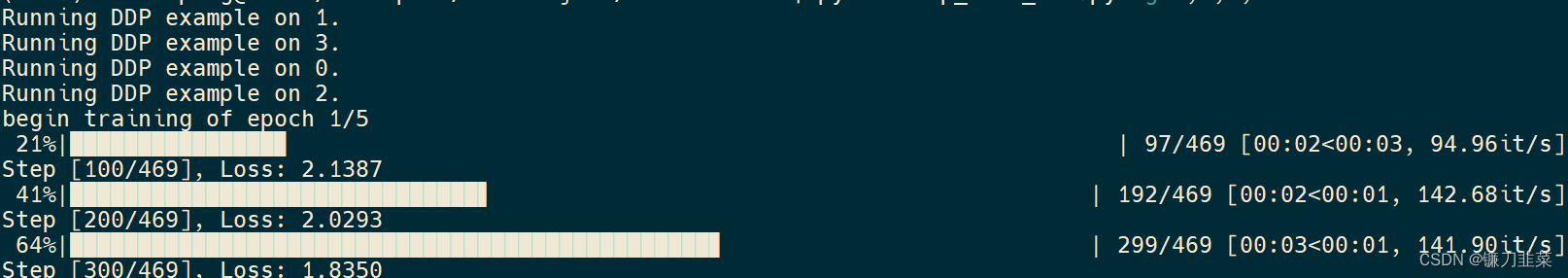 【计算系统】分布式训练：DDP单机多卡并行实战_ddp分布式训练-CSDN博客