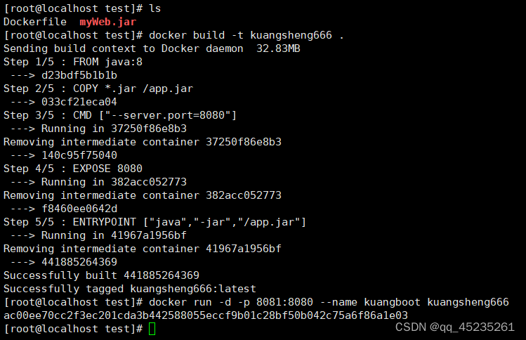docker部署springboot项目_dockerfile springboot jar 包含端口-CSDN博客