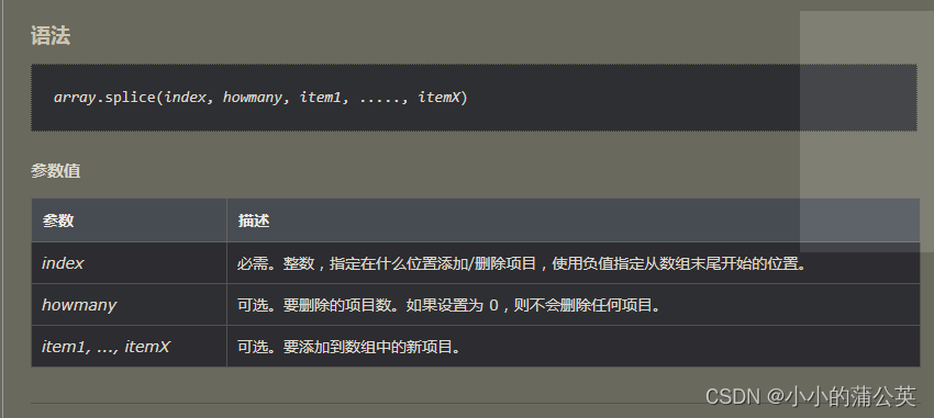 js splice使用心得_splice()函数 js 更新时响应式-CSDN博客