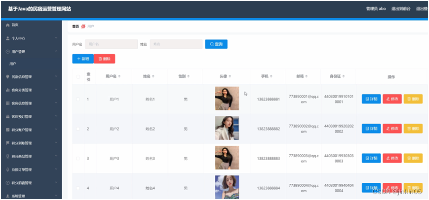 Javaphpnodejspython基于java的民宿运营管理网站【2024年毕设】 Csdn博客
