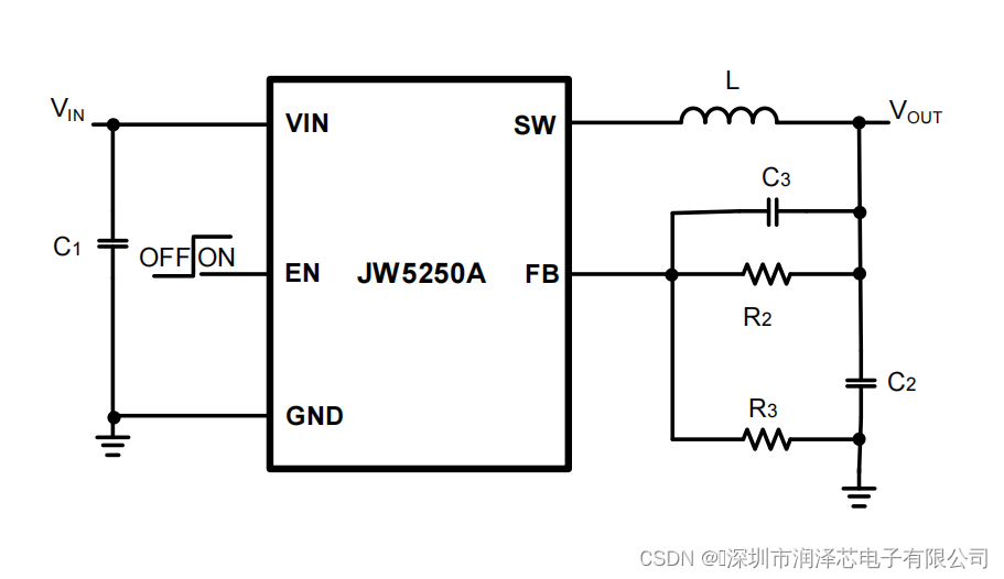 （矽力杰）JW5250A SOT23-5 1A、6V，1.5MHz 40uA IQ同步降压转换器 DC-DC电源芯片-CSDN博客
