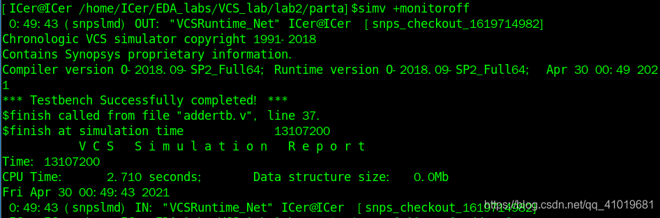 数字IC设计工具教程——VCS(lab2 VCS Debugging Basics)_vcs的ucli-CSDN博客