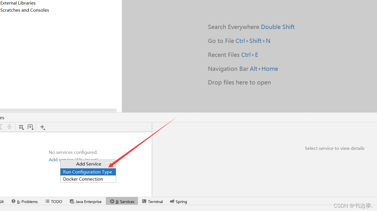 idea底栏打开services_idea打开springcloud services-CSDN博客