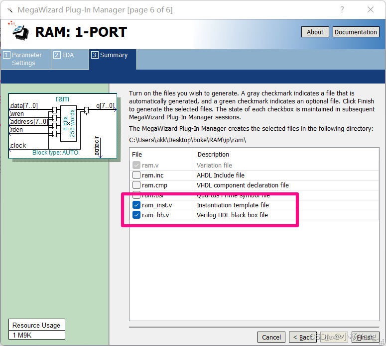 FPGA基础--【Altera】IP核（2）---RAM随机存取存储器_fpga板上ram-CSDN博客