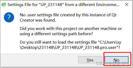 QT 打开项目提示 no valid settings file could be found_Qt-CSDN专栏