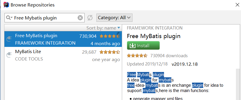 idea插件：Free Mybatis Plugin和mybatisx插件-CSDN博客