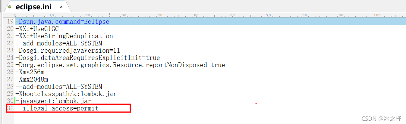 eclipse-2021版Unable to make protected final java.lang.Class java.lang.ClassLoader.defineClass问题 ...